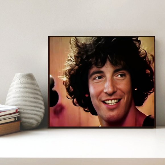 Art | Rare Framed 197s Bruce Springsteen Smile Vintage Photo 85x11 ...